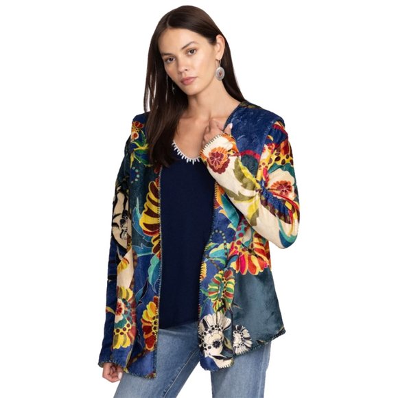 Johnny Was | Jackets & Coats | Johnny Was Kimbra Sherpa Jacket Floral ...